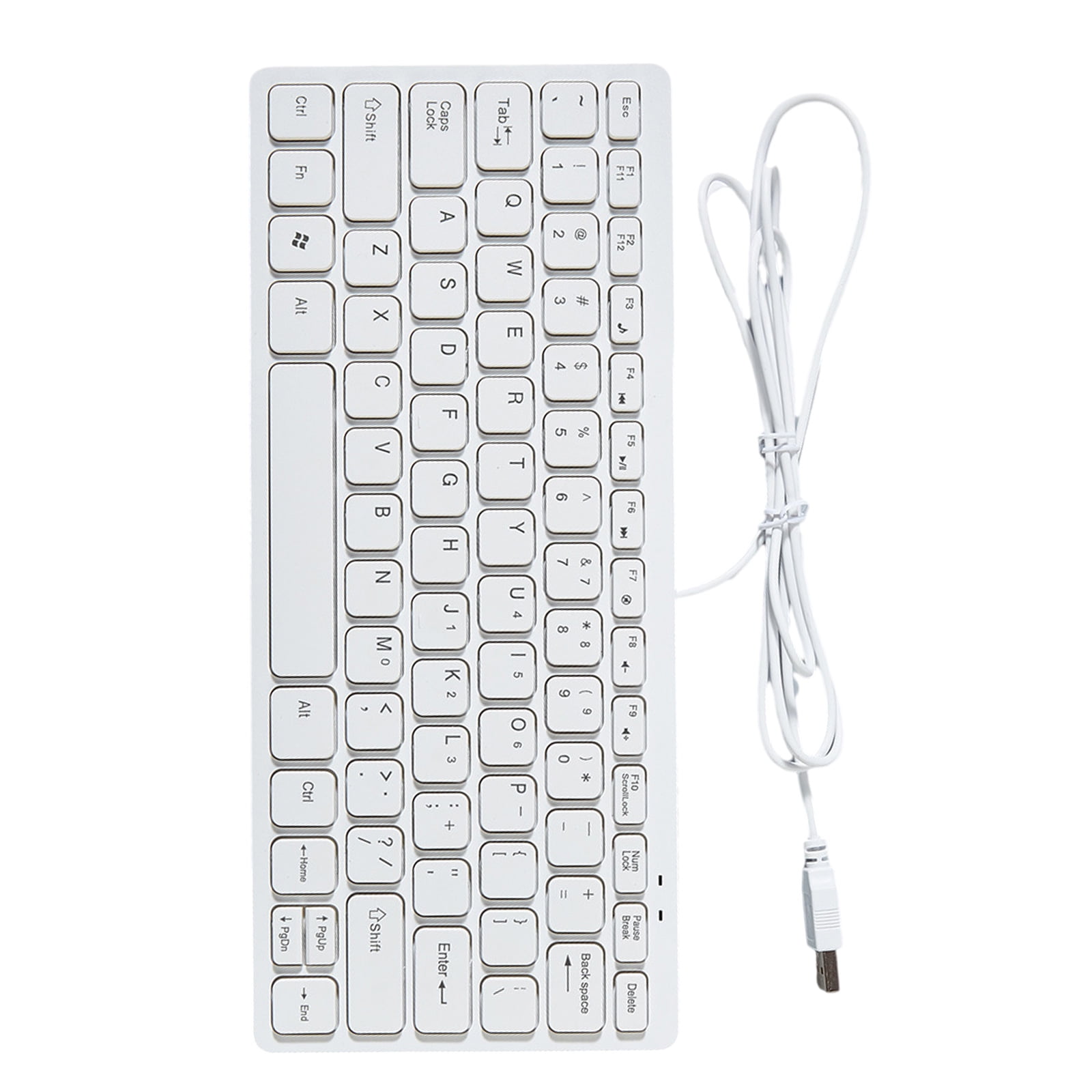 USB Wireds Miniature Keyboards 78 Key Thin Ergonomic for Comfortable ...