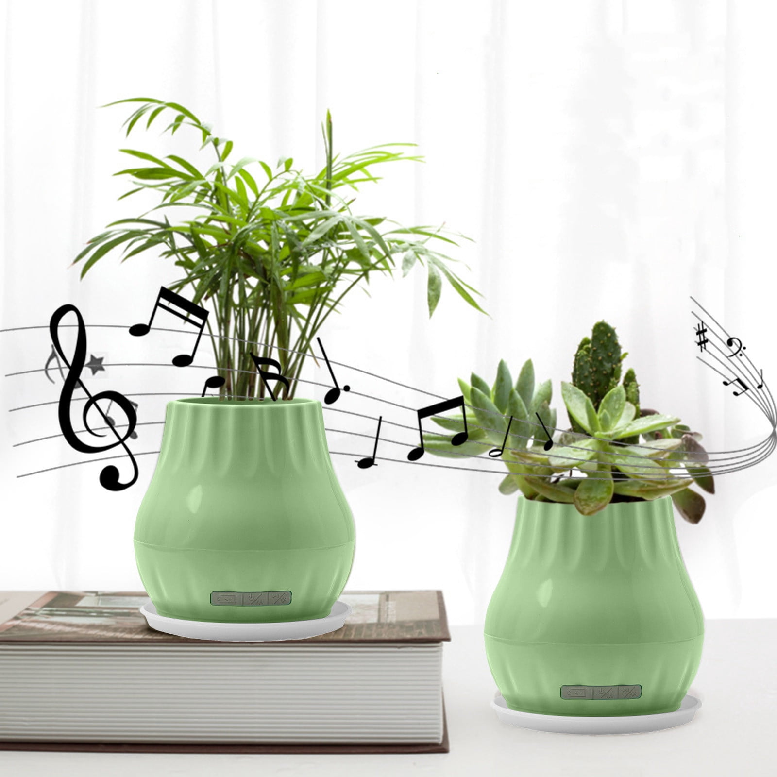 USB Wireless Bluetooth Smart Music Flower Pot - Multifunctional ...