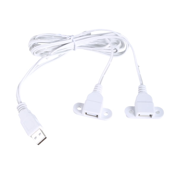 USB Y Splitter Cable Male to Double Female Extension Charging Cord For ...