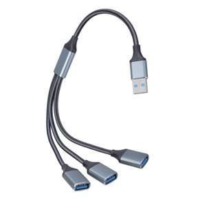 BKSDUEH USB Splitter Y Cable, USB A 1 Male to 2 Female Extender, Data ...