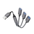 USB Y Splitter Cable for Charging OTG 3 in 1 USB Male to 3 USB 2.0 ...