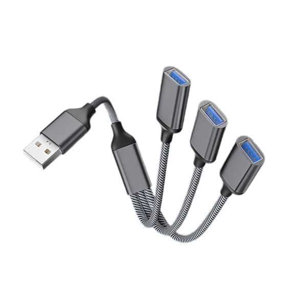 USB Y Splitter Cable for Charging OTG 3 in 1 USB Male to 3 USB 2.0 ...