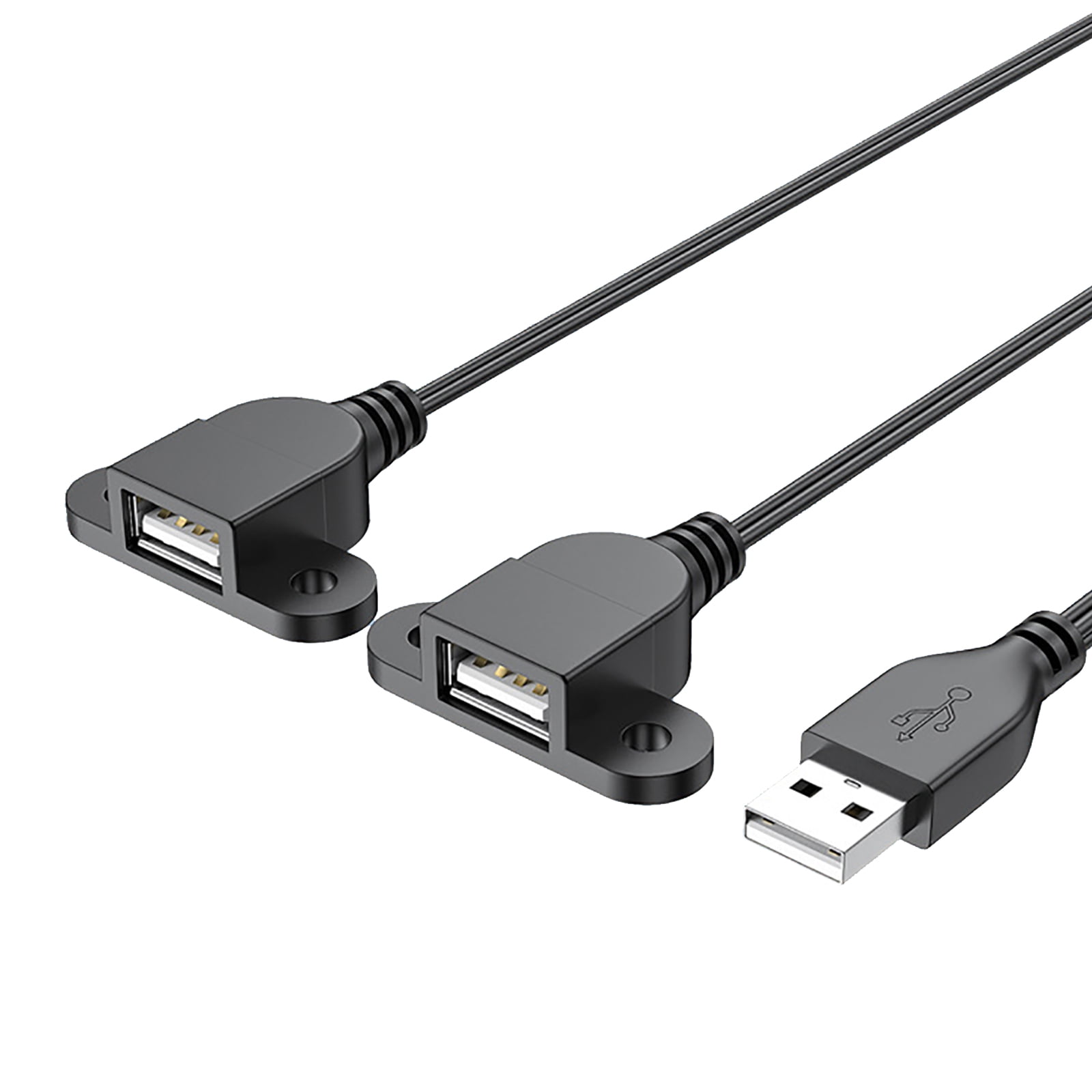 USB Y Splitter Power Cord Extension Cable USB Charging Wire for USB ...