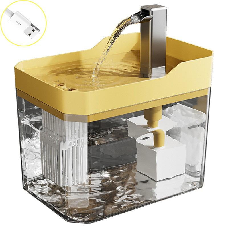 (USB-Yellow) USB Induction Automatic Water Drinking Fountain Water ...