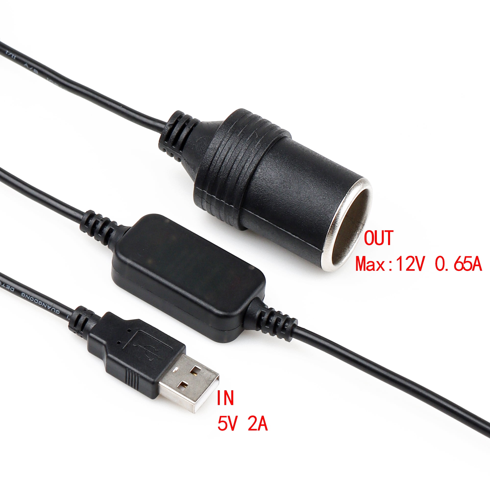 USB a Male to Car Cigarette Lighter Female Socket Boost Converter Power ...