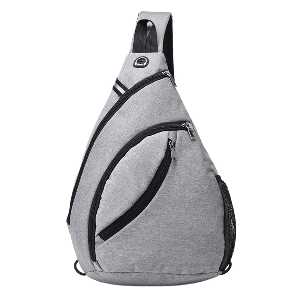 USB backpack waterproof travel shoulder chest bag-reflective diagonal ...
