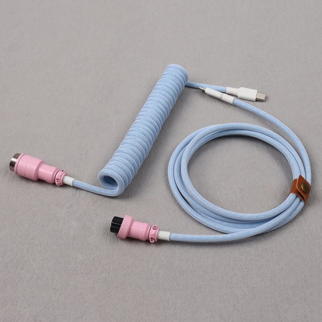 Custom Coiled USB C Cable USB C to Type C Keyboard Cable Coiled Cables ...