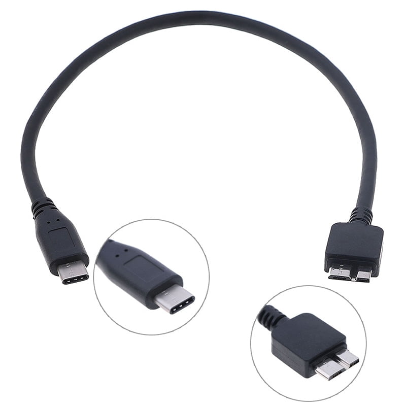 USB c to micro usb cable type c to micro b cable for hdd hard disk 30cm ...