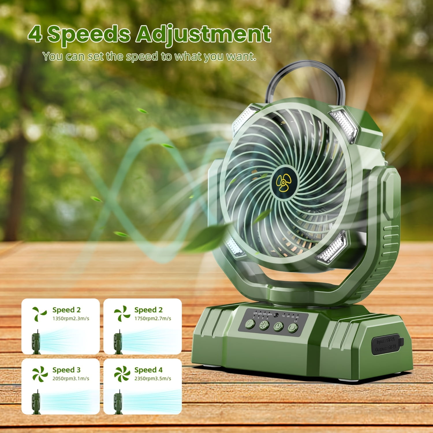 USB charging small fan orange leaf custom shake head small fan ...
