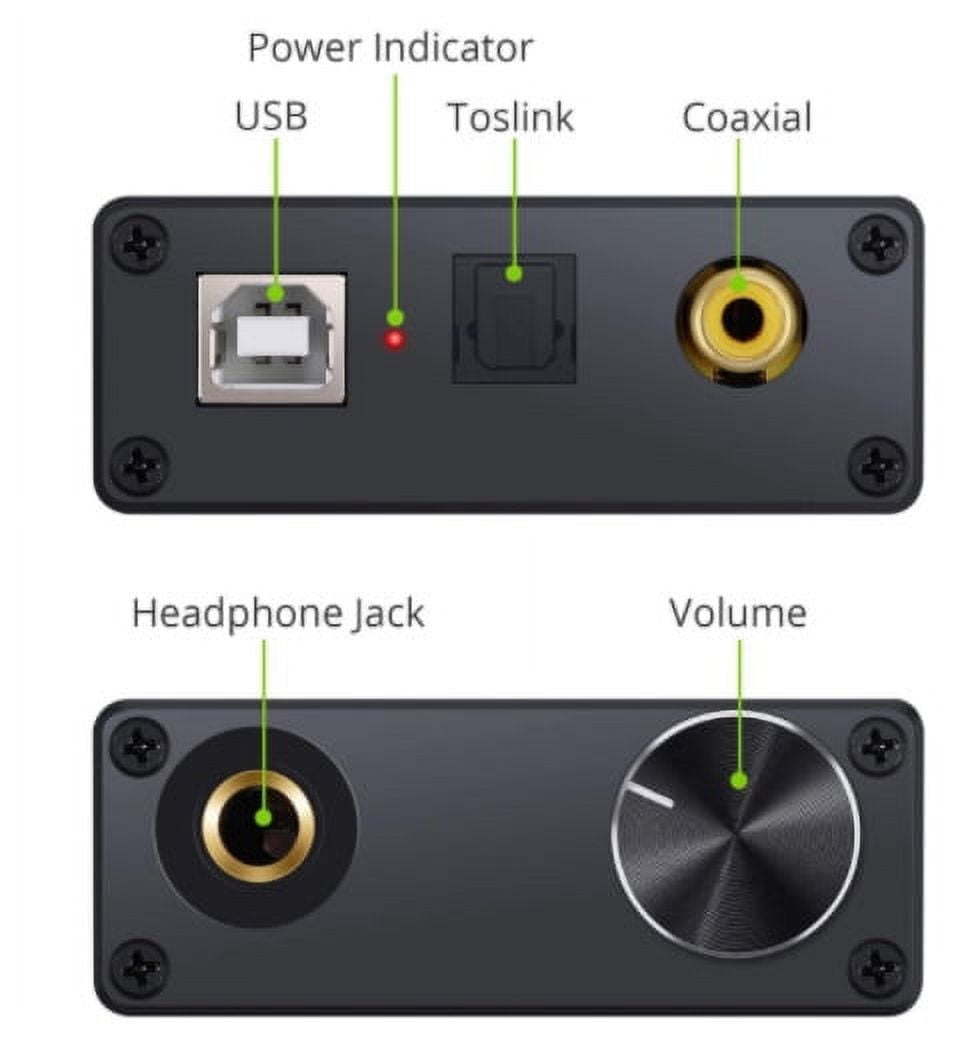 USB digital to mode audio decoder USB to fiber coaxial + RCA audio ...
