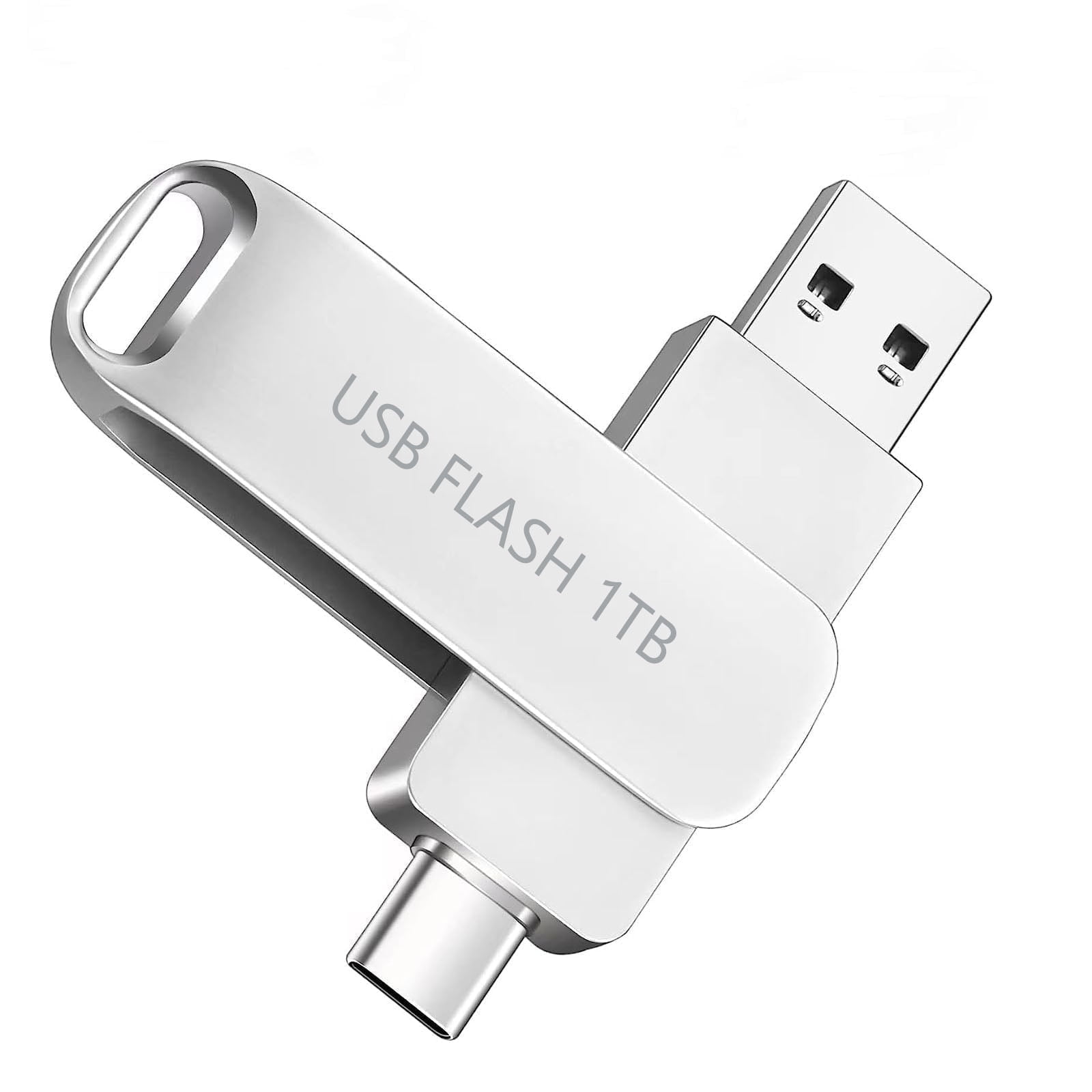 1TB Dual USB Flash Drive Type-C & USB-A OTG for Phone, Tablet, PC ...