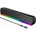 USB for Desktop Monitor, PC Speakers with Stereo Sound, RGB Light Modes ...