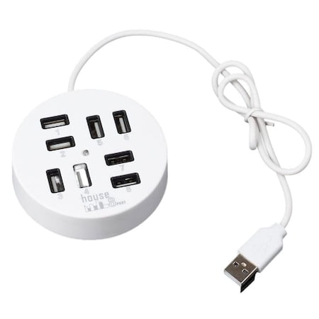 USB hub 8-port universal serial bus hub portable USB hub backward ...