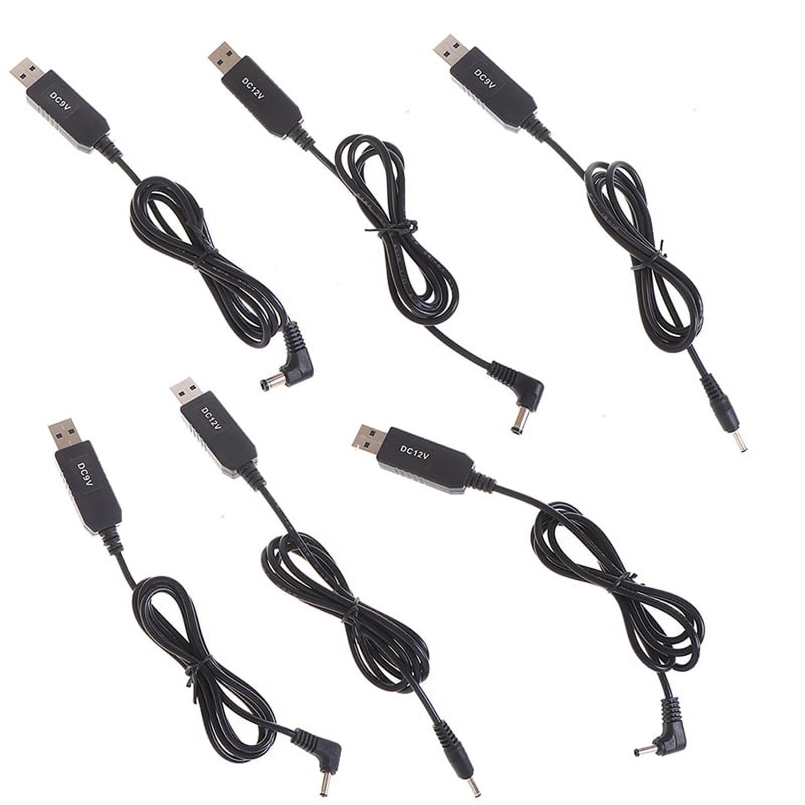 USB power boost line DC 5V to 9V 12V Step UP Adapter Cable 3.5*1.35mm 5 ...