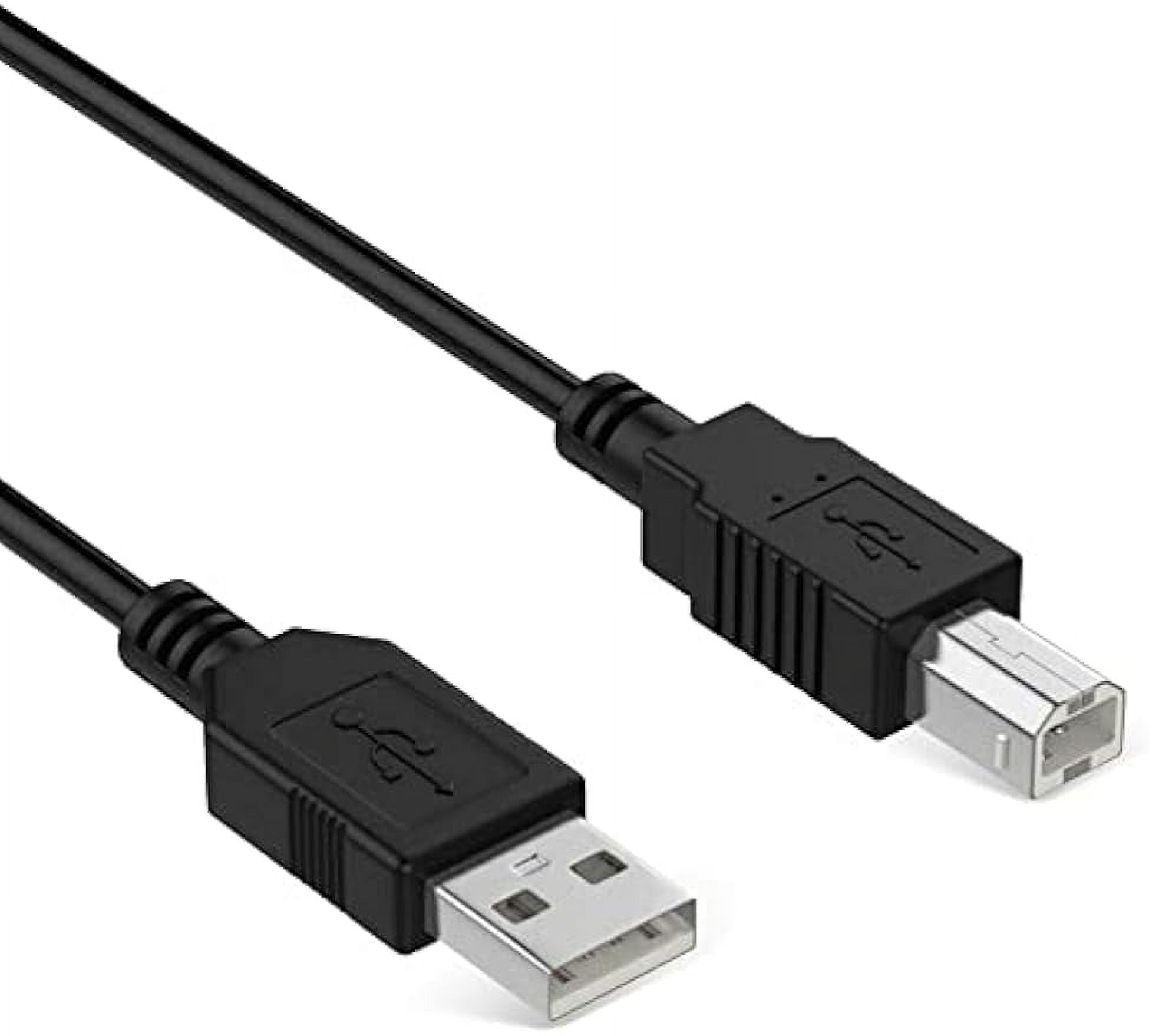USB printer cable to computer, for printer 6ft USB 2.0 - Walmart.com