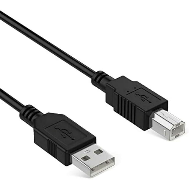 USB printer cable to computer, for printer 6ft USB 2.0 - Walmart.com