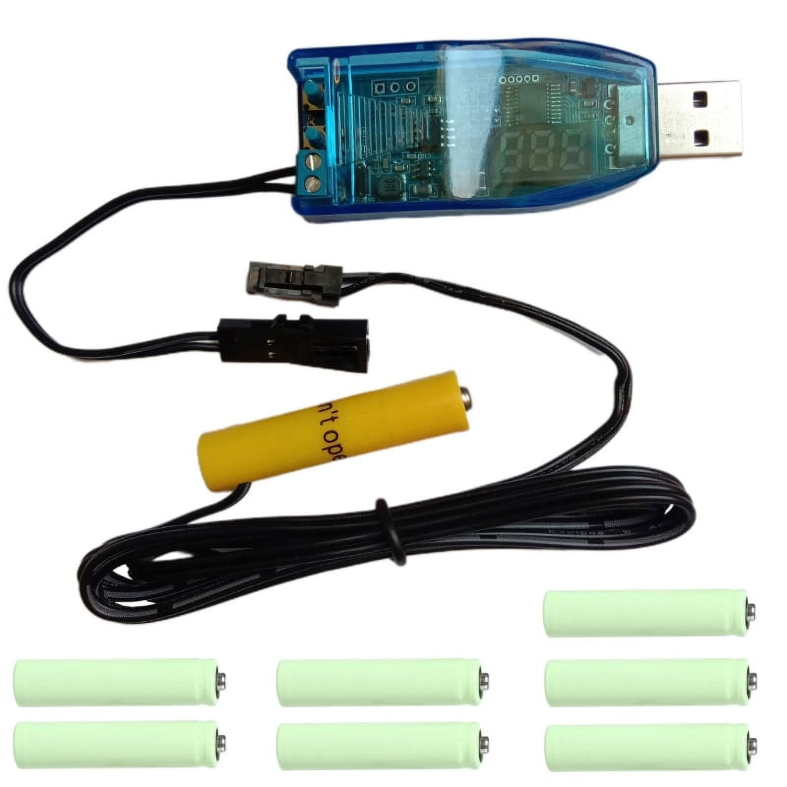 USB to 1V-24V Adjustable AAA/LR03 Dummy Battery for Clocks Flameless ...