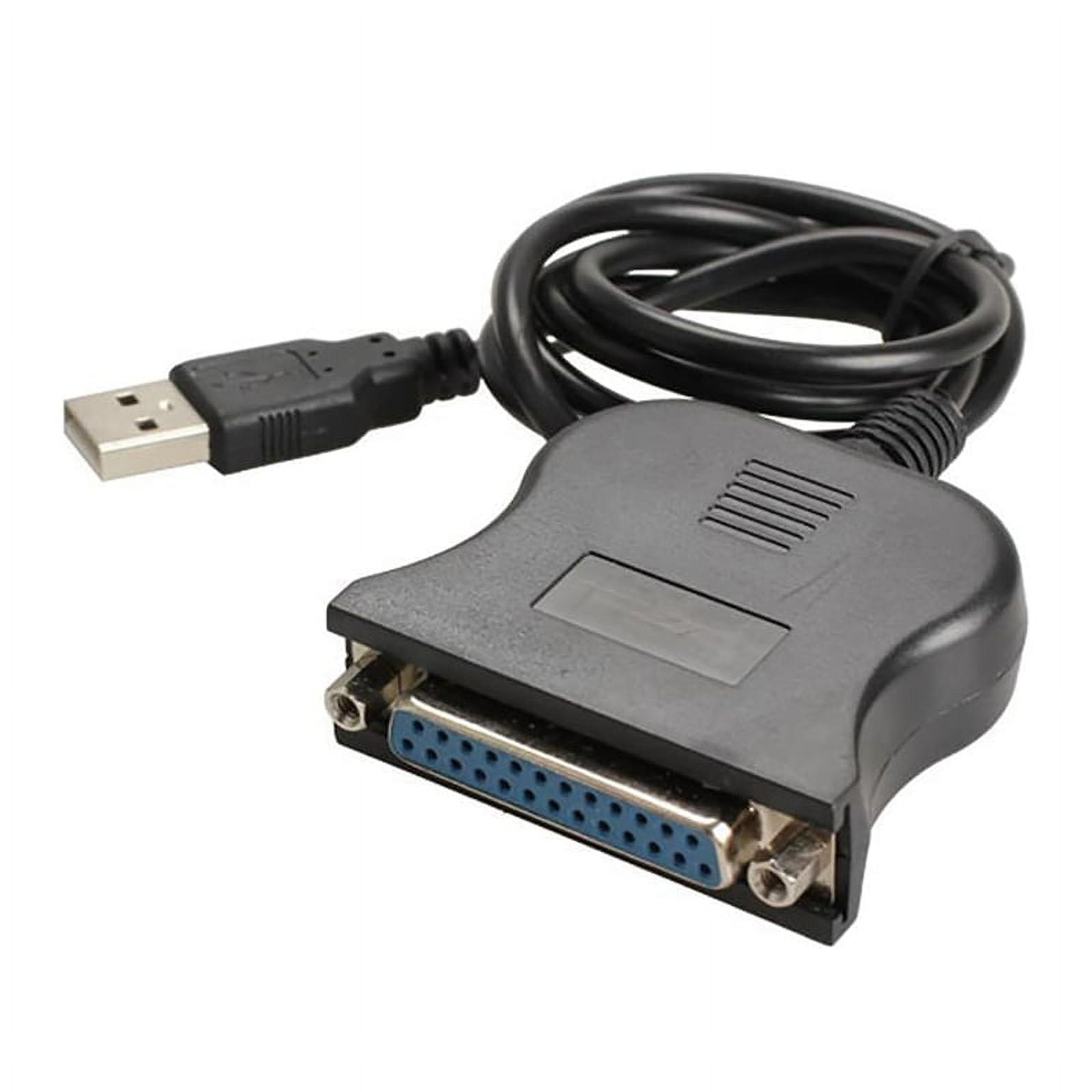 USB to 25 Pinhole Parallel Cable DB25 Interface IEEE 1284 Printer USB2.0 Hole Adapter - Walmart.com