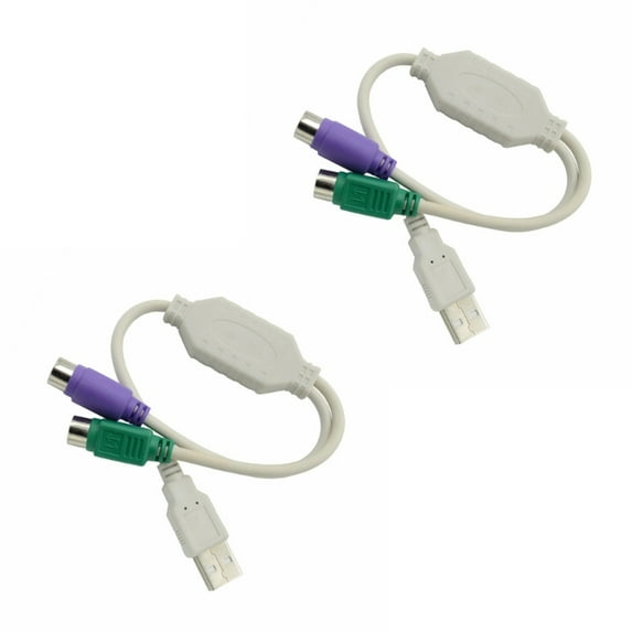 USB to 2X PS2s Adapter Converters for Keyboards and Mouse PS2s to USB ...
