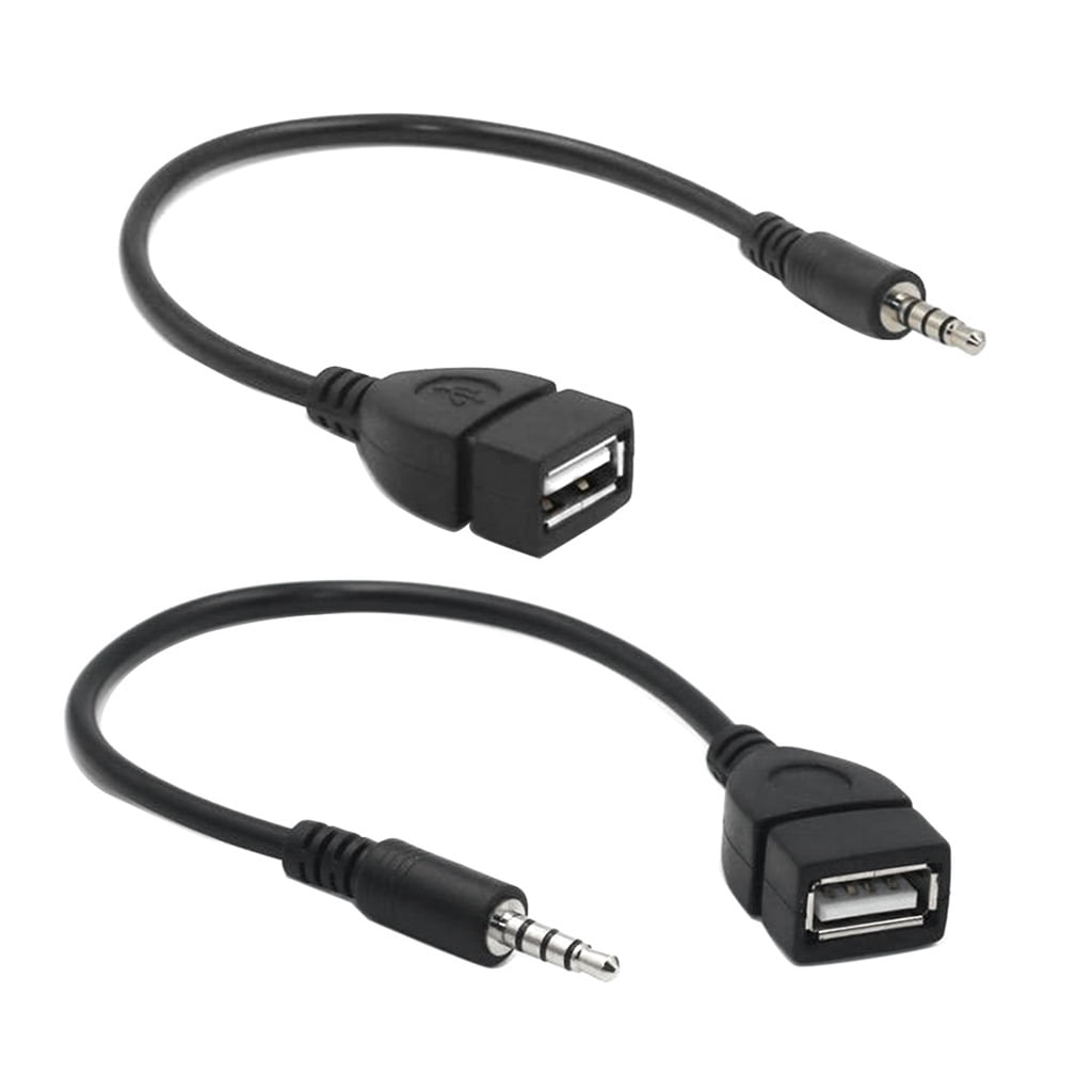 USB to 3.5mm Audio Jack Adapter for Headphone /Speaker Black ...