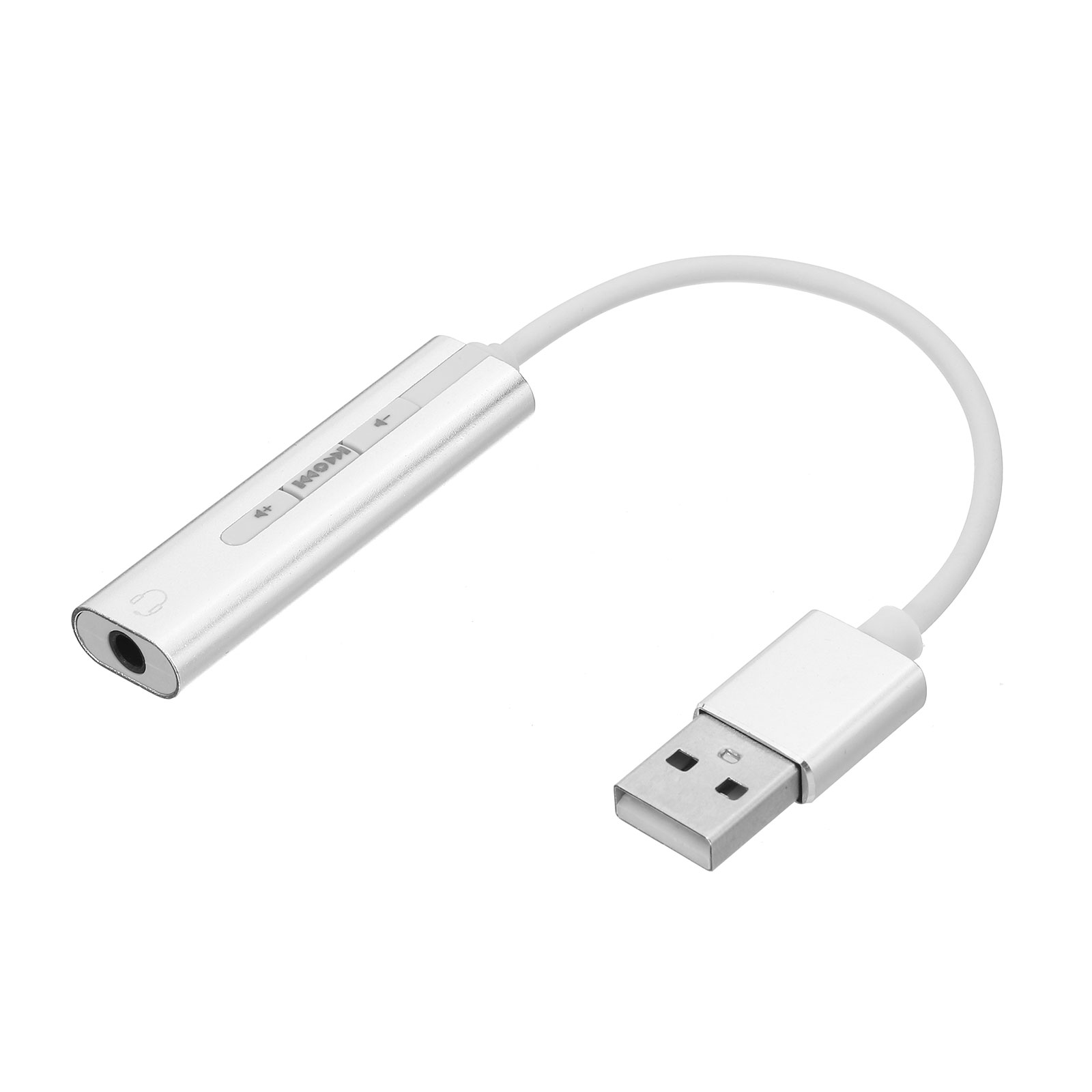 USB to 3.5mm Audio Sound Card Adapter Support HI-FI 7.1 Silver ...