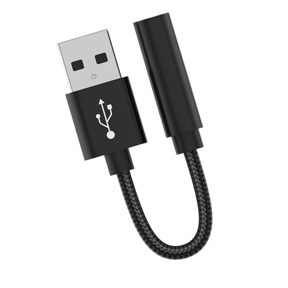 USB to 3.5mm Female Sound Cable USB to 3.5mm Adapter Stereo Extension Cord - Walmart.com