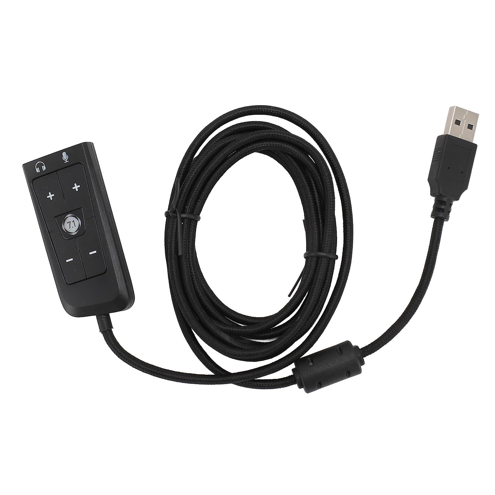 USB to 3.5mm Jack Sound Card Adapter with Headphone and Microphone ...