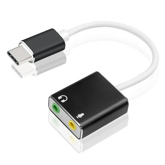 USB to 3.5mm Sound Adapter External Stereo Sound Card for /PC/Laptop ...