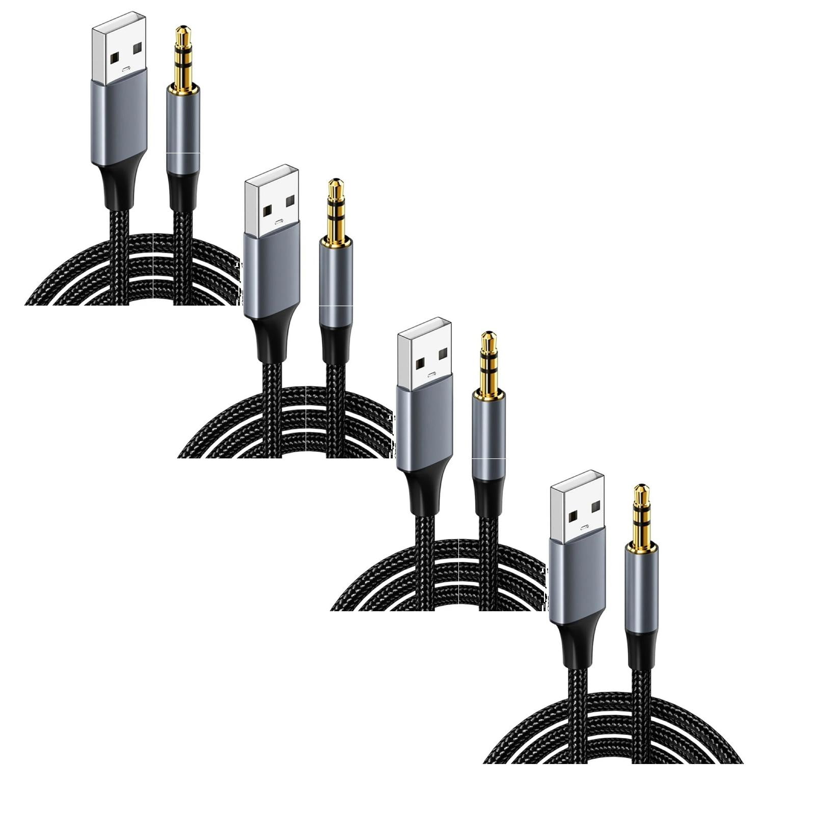 USB to 3.5mm TRS Audio Jack Adapter,USB Male to 3.5mm AUX Stereo Audio ...