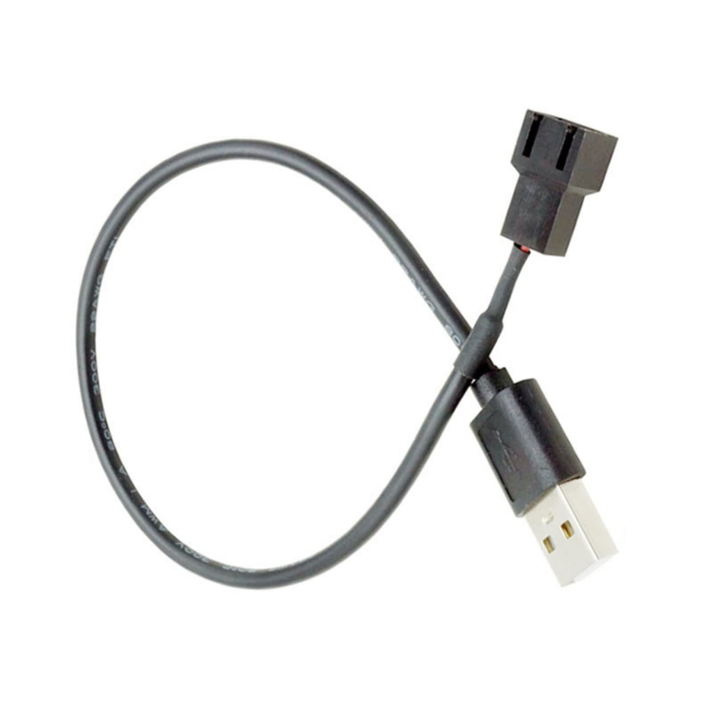 USB to 3Pin/4Pin PC Fan 5V USB Sleeved Fan Power Adapter Cable USB to ...