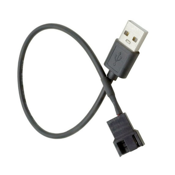 USB to 3Pin/4Pin PC Fan 5V USB Sleeved Fan Power Adapter Cable USB to ...