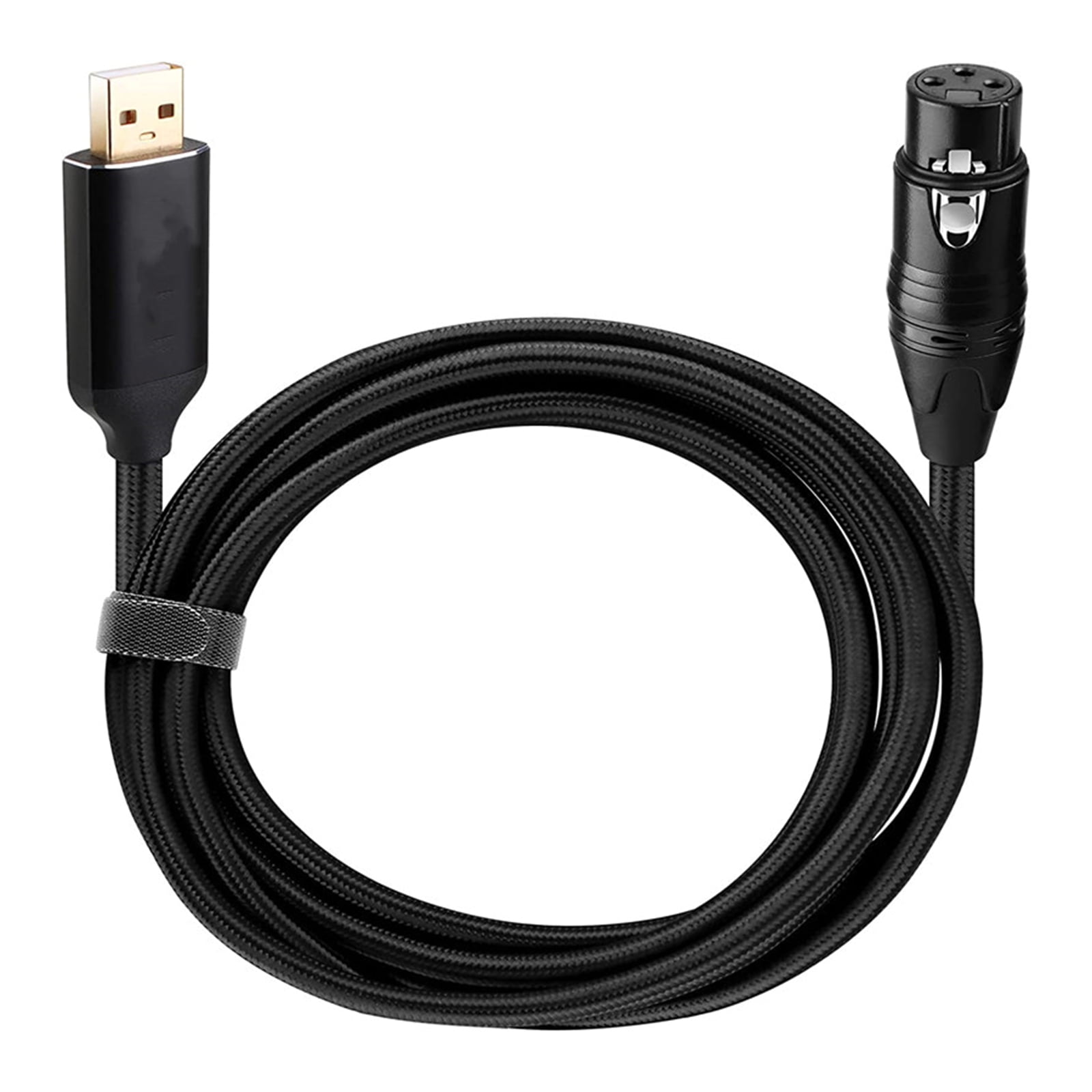 USB to 3Pin Female Microphone Cable for Dynamic Condenser Mics and PC ...