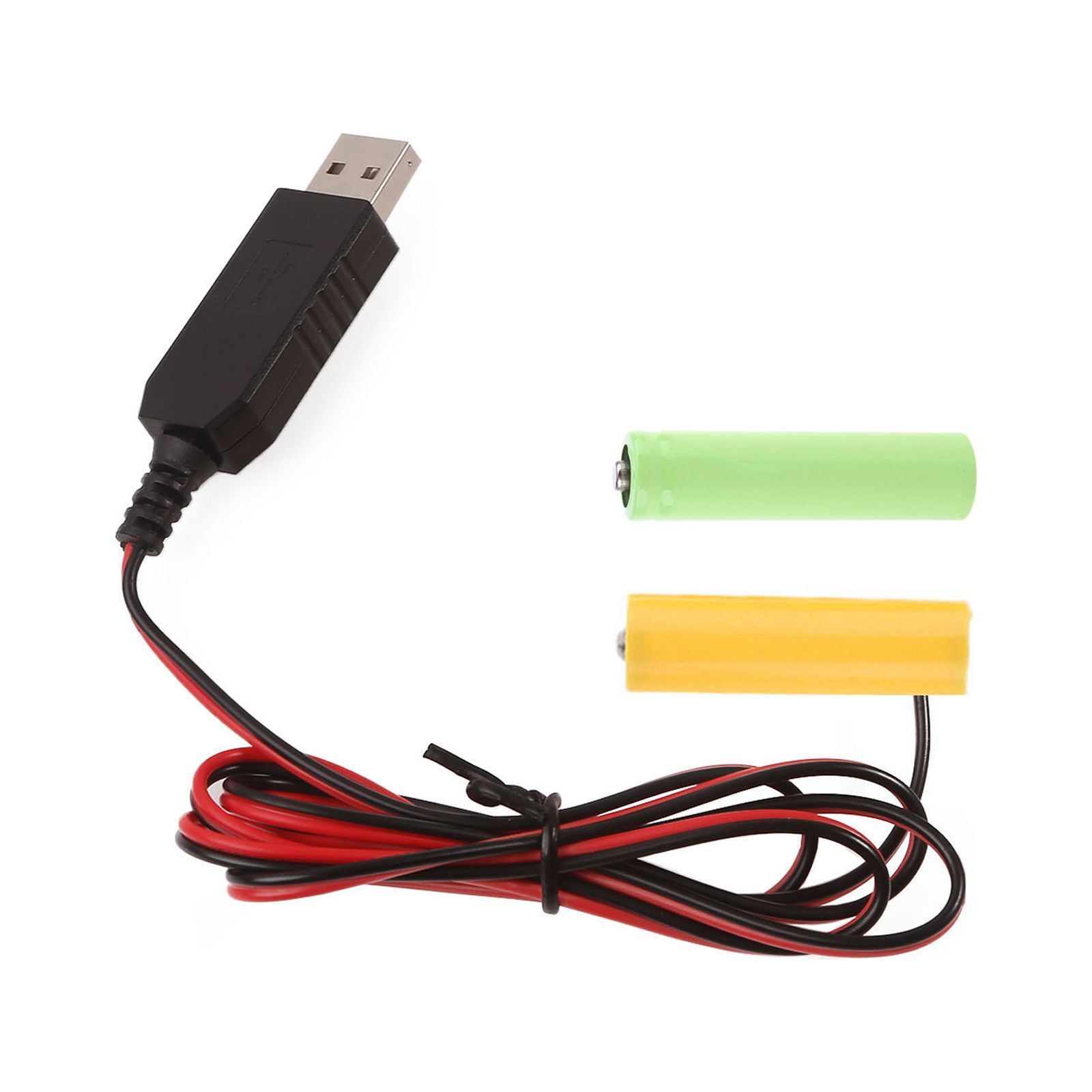 USB to 3V Power Supply Adapter Cable Replace 2x 1.5V LR6 AA Batteries ...