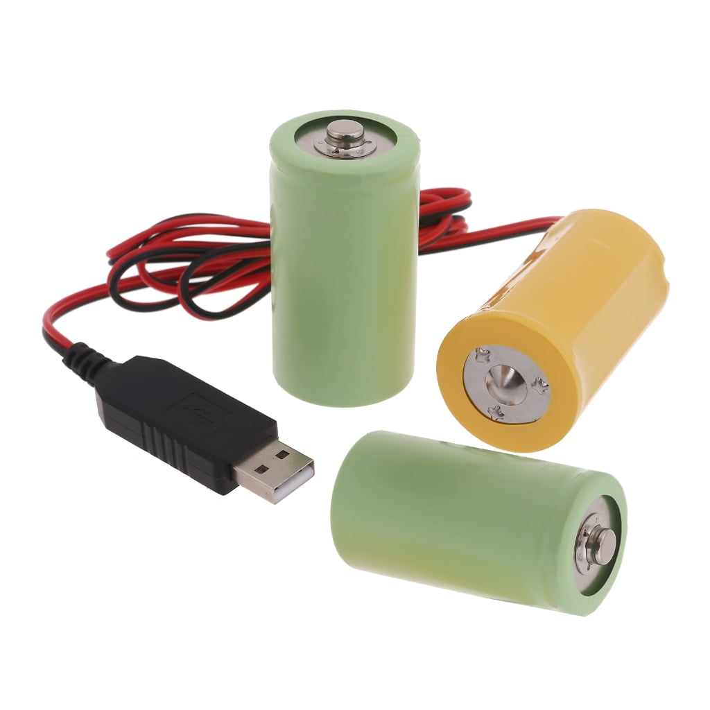 USB to 4.5V LR20 D Cell Battery Eliminators for Bike Lights and ...