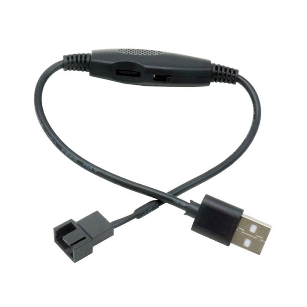 USB to 4Pin 5V to 12V USB Sleeved Fan Power Adapter Cable with Switches ...