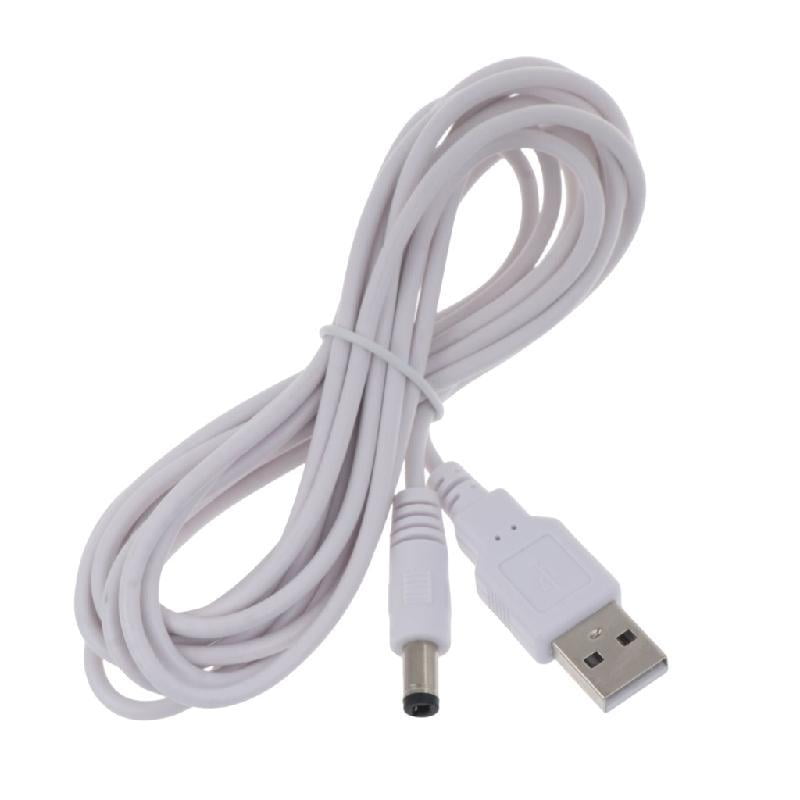 USB to 5.5MM DC 5V Connector USB 2.0 A-Type Male to 5.5x2.5mm DC 5V ...