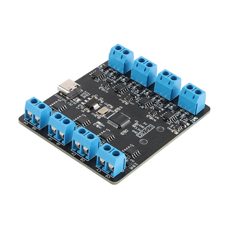 USB to 8 Channel Way RS485 Serial Port Board Type-C to 8 Way RS485 ...