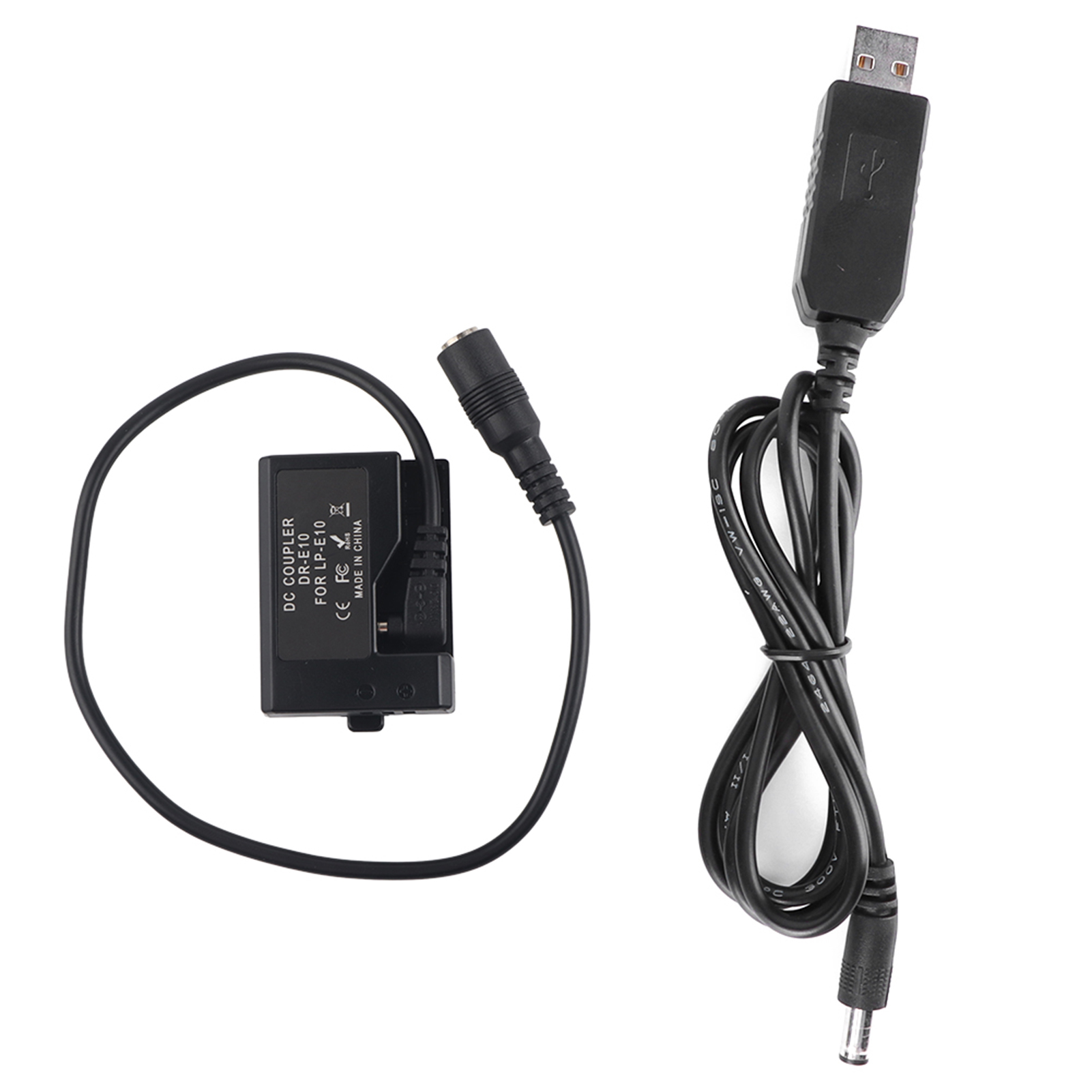 USB to ACK‑E10 Full Decoding Dummy Battery for Rebel T3/T5/T6/T7/T100 ...