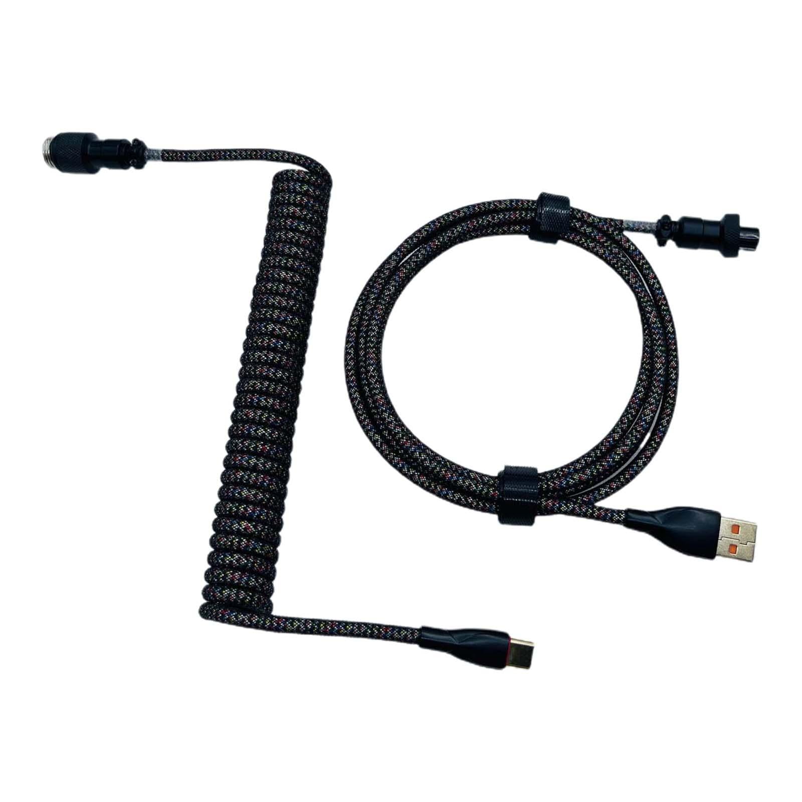 USB to Cable Black Straight Keyboard Cable with Aviation Connector ...