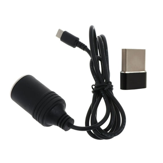 USB to Car Cigarettes Lighters Female Socket 12V Power Cable with Type ...