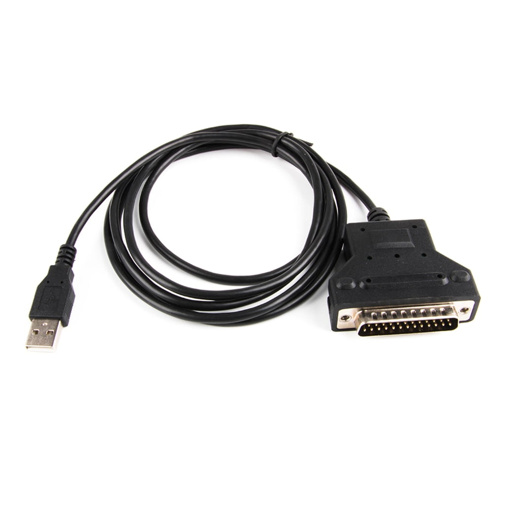 USB to DB25 25Pin Serial Printer Cable RS232 Cord for Data Transfer ...