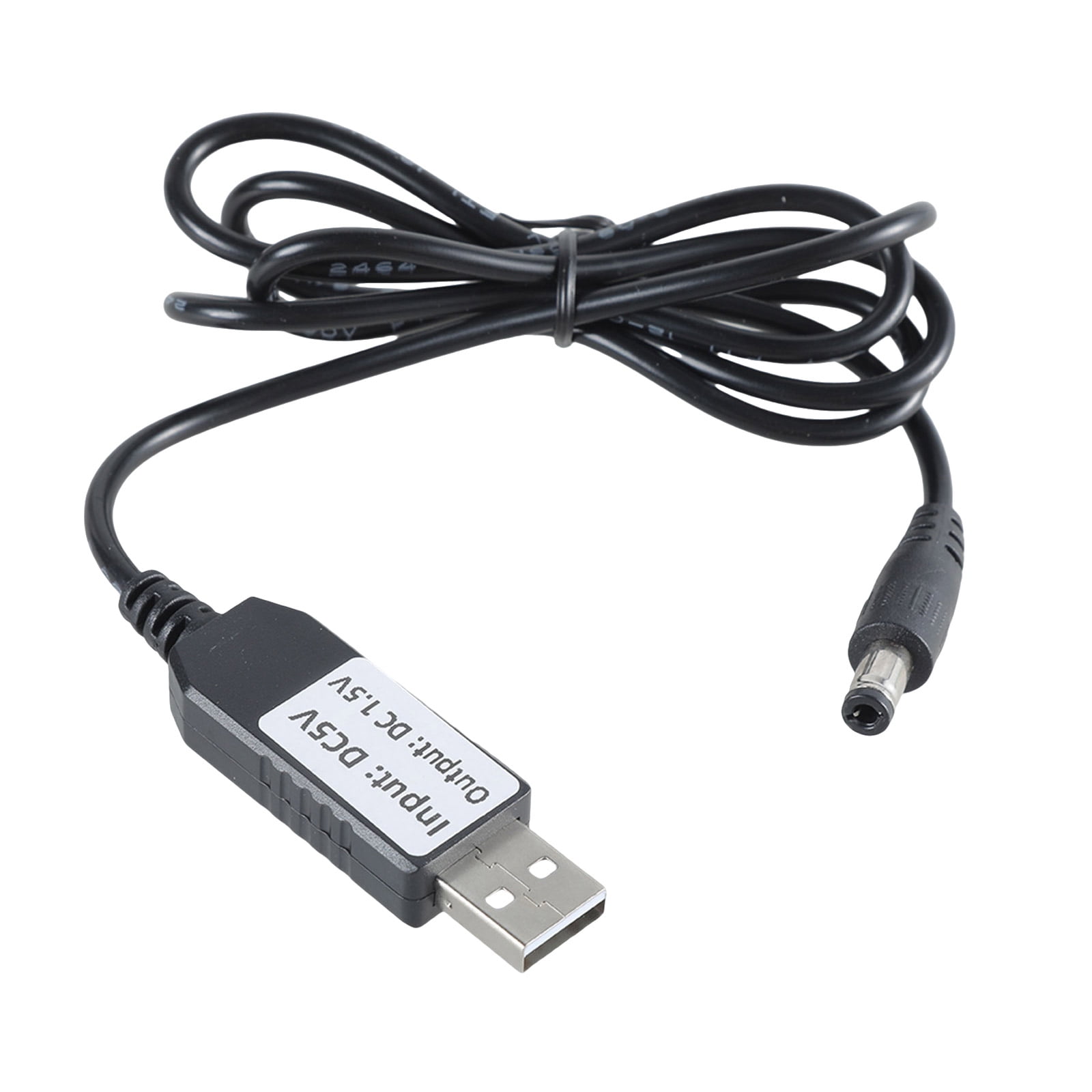 USB to DC5.5x2.1mm Power Cable Cord Male to Male 5V to 1.5V Converter ...