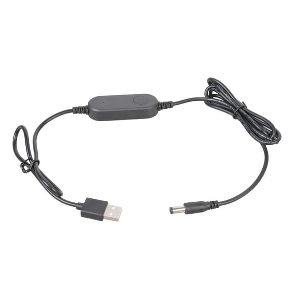 USB to DC5521 Step up Power Cable 12W 12V Output with Switches Plastic ...