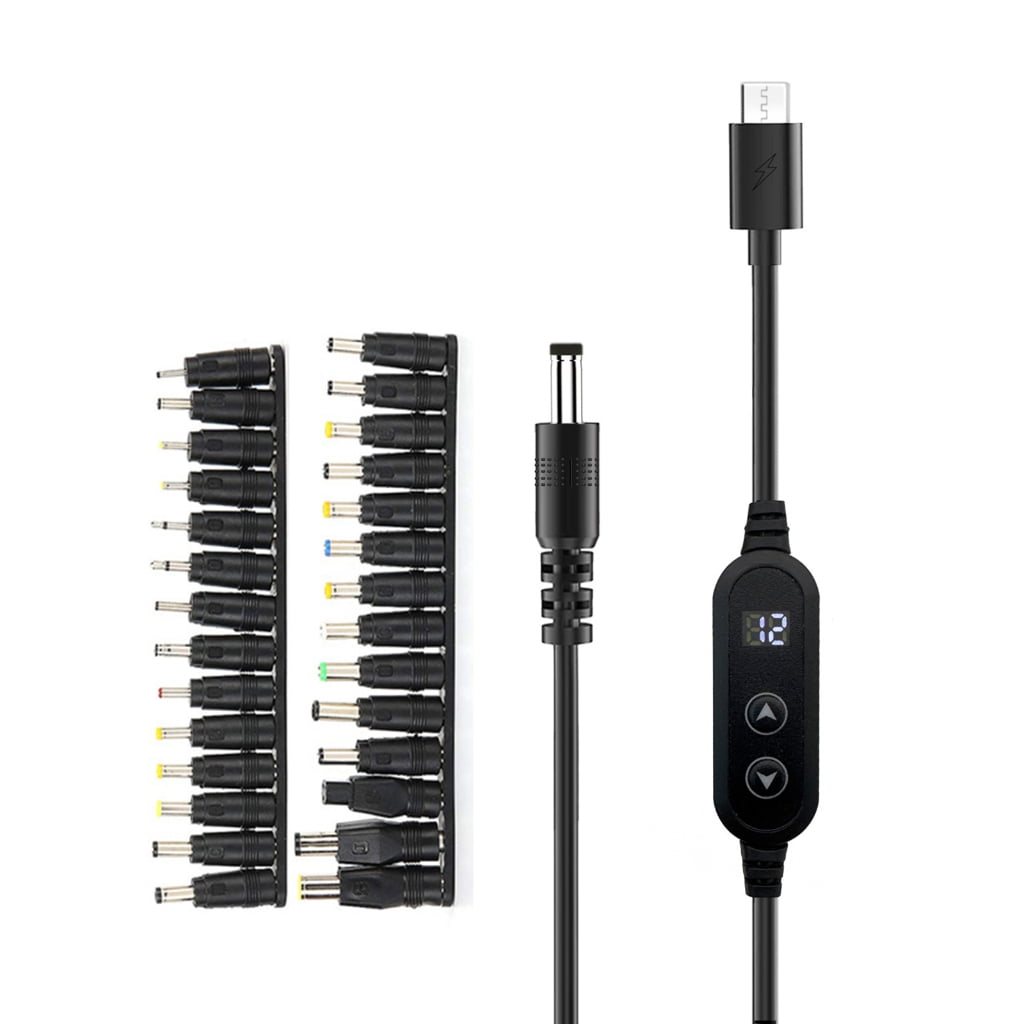 USB to DC5525 5.5X2.5MM Converter Cable 3.9ft Includes 28 Connectors ...