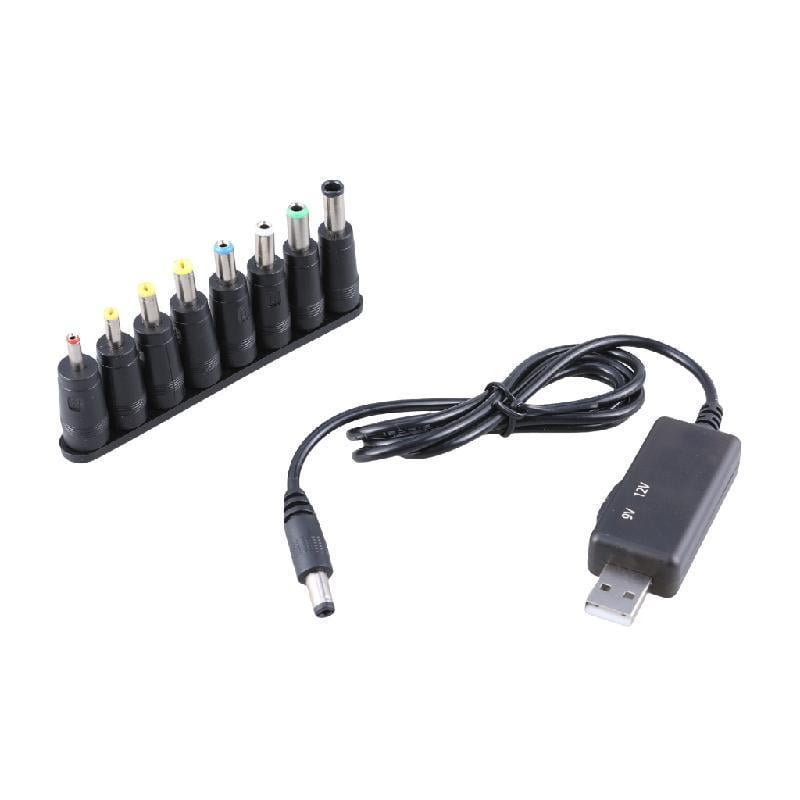 USB to DC5V 9V 12V Power Cable Adapter 8 DC Jacks Charging Cable Power ...