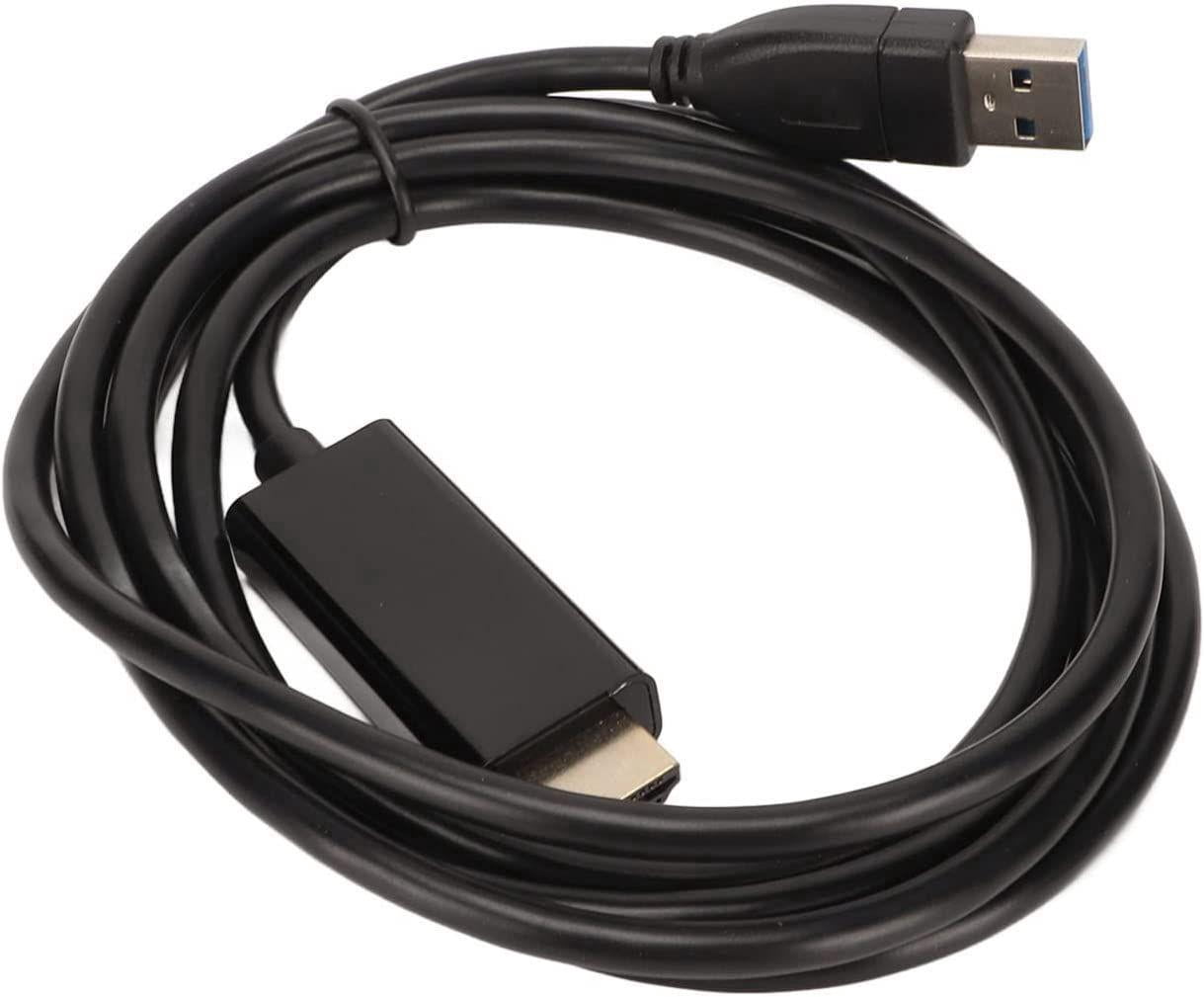 USB to HDMI Adapter Cable, USB3.0 to HDMI 4K Video Converter Cable for ...