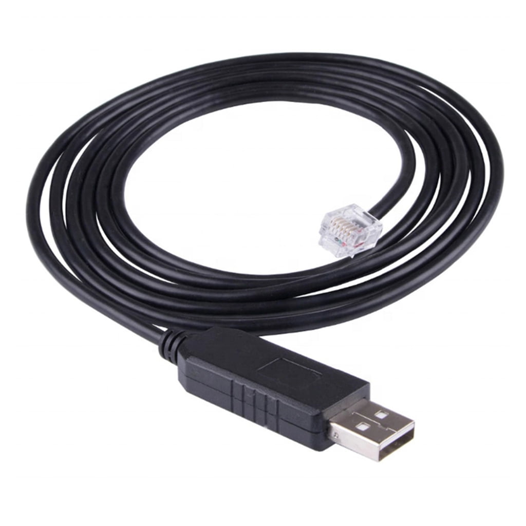 USB to RJ12 RS232 Adapter Cord Virtual Serial Data Cable High ...