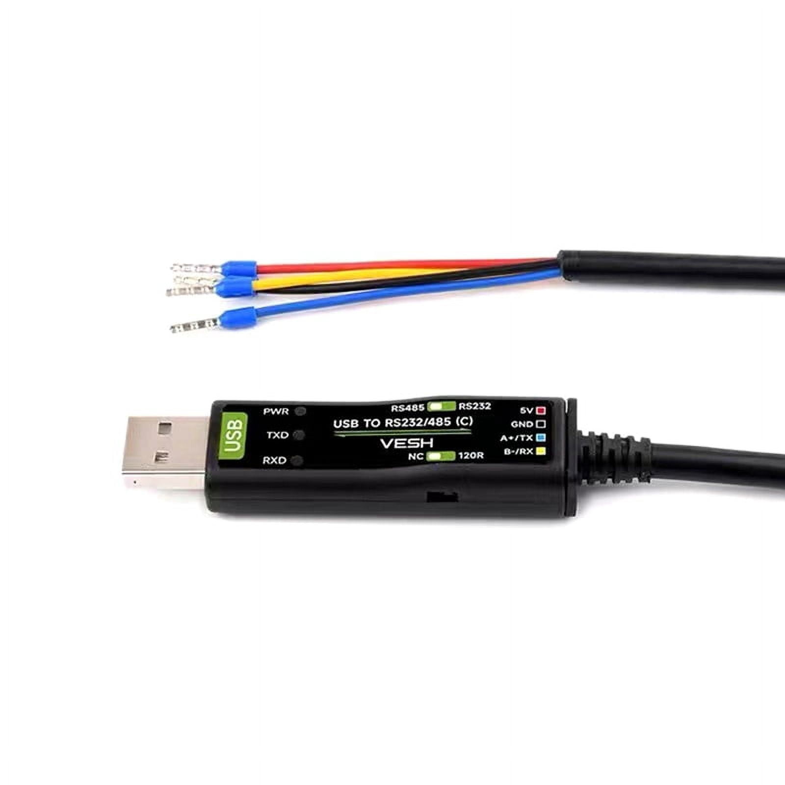 USB to RS232/485 4pin Serial Cable Onboard Power Signal Indicator ...