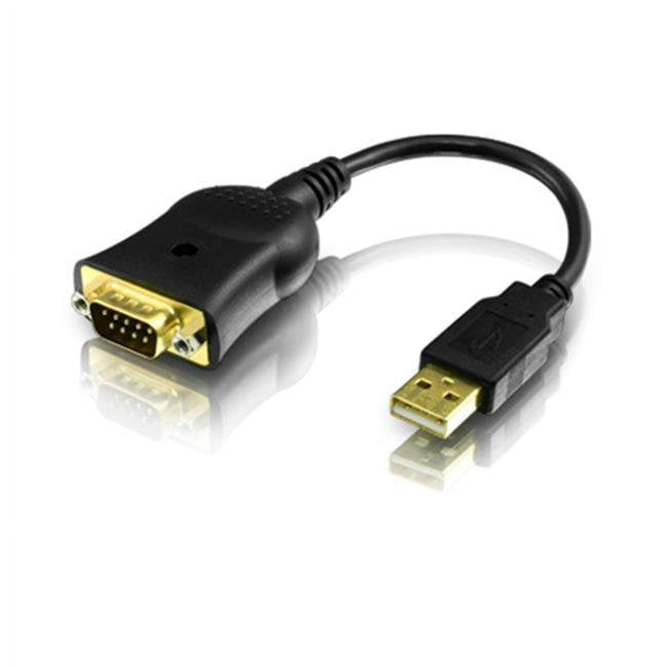 USB to Serial Adapter Cable - 9-pin D-Sub (DB-9) Male to 4-pin Type A ...