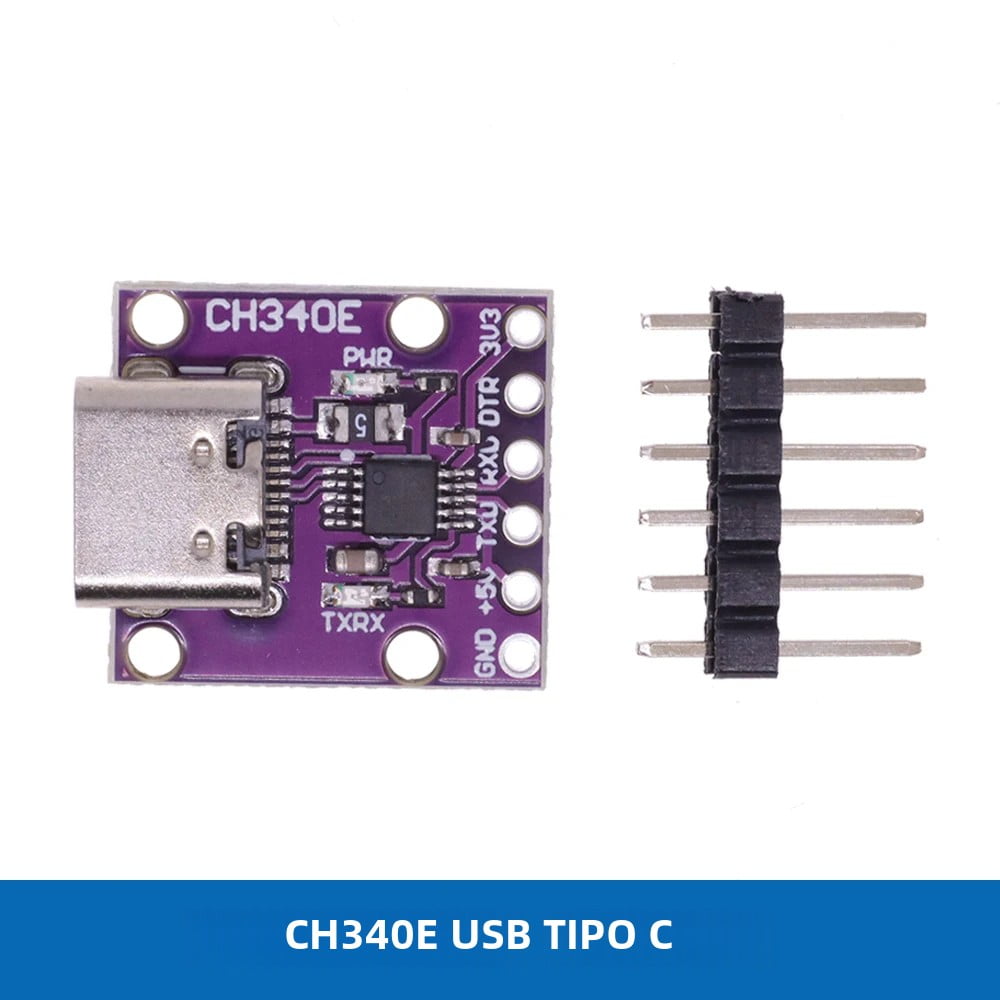 USB to TTL Serial Converter MSOP10 5V/3.3V CH340 Type C Module For Arduino pro Mini CH340C ...